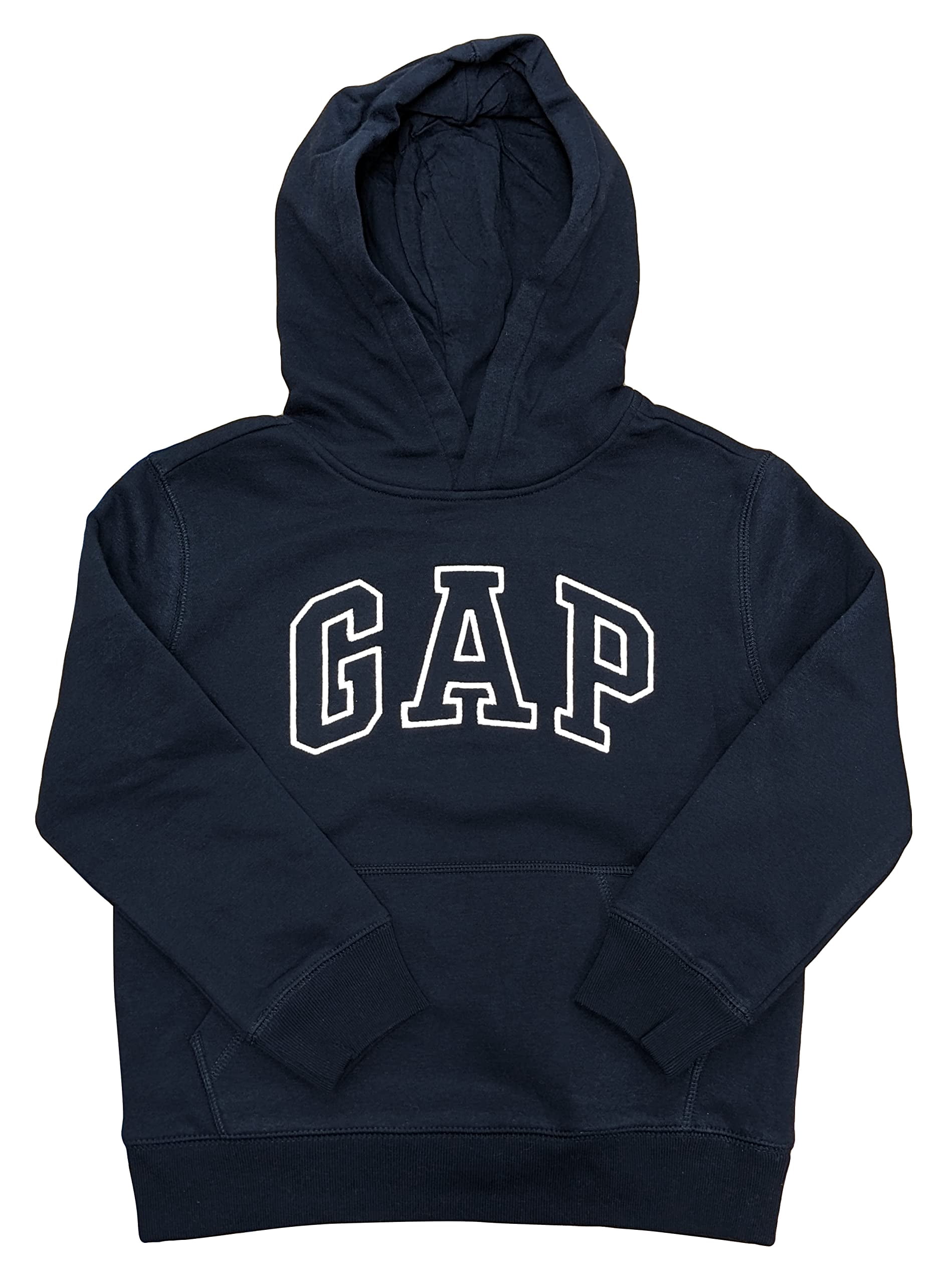 Gap Factory Boy's Arch Logo Pullover Hoodies (Small, Navy (Outline Logo ...