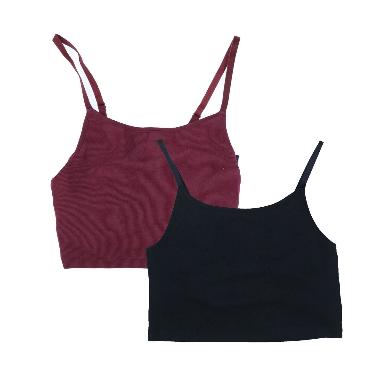 Gap Womens Cropped Tank Top Logo Comfort Adjustable Logo Ribbed Multi ...