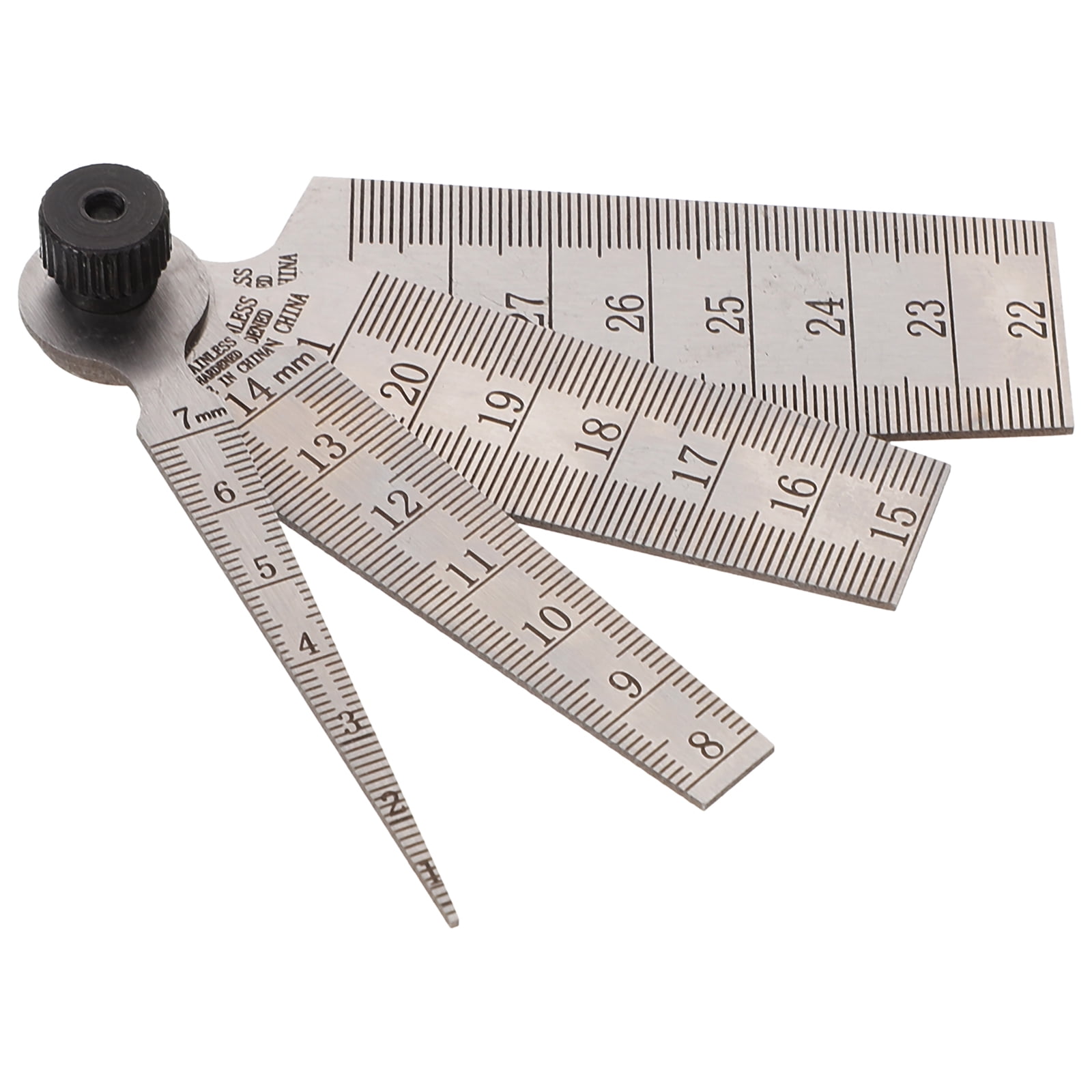 Gap Gauge Width Measuring Tool Feeler Gauges Wedge Shape Steel Ruler ...
