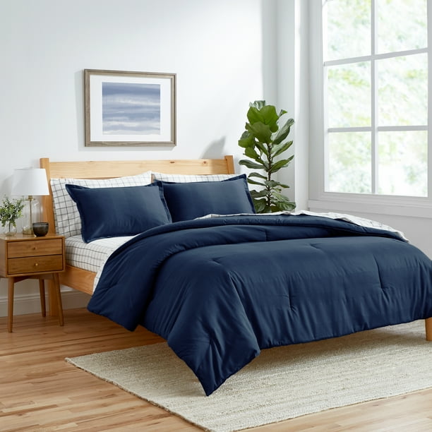 Gap Home Pick Stitch Stripe Organic Cotton Comforter Set, Full/Queen ...