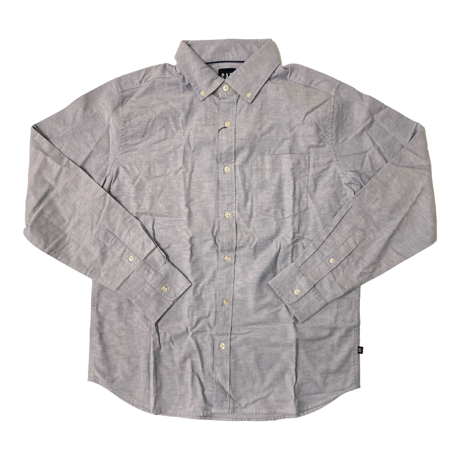 Gap Men's Long Sleeve Oxford Shirt (Dutch Blue, XL) - Walmart.com