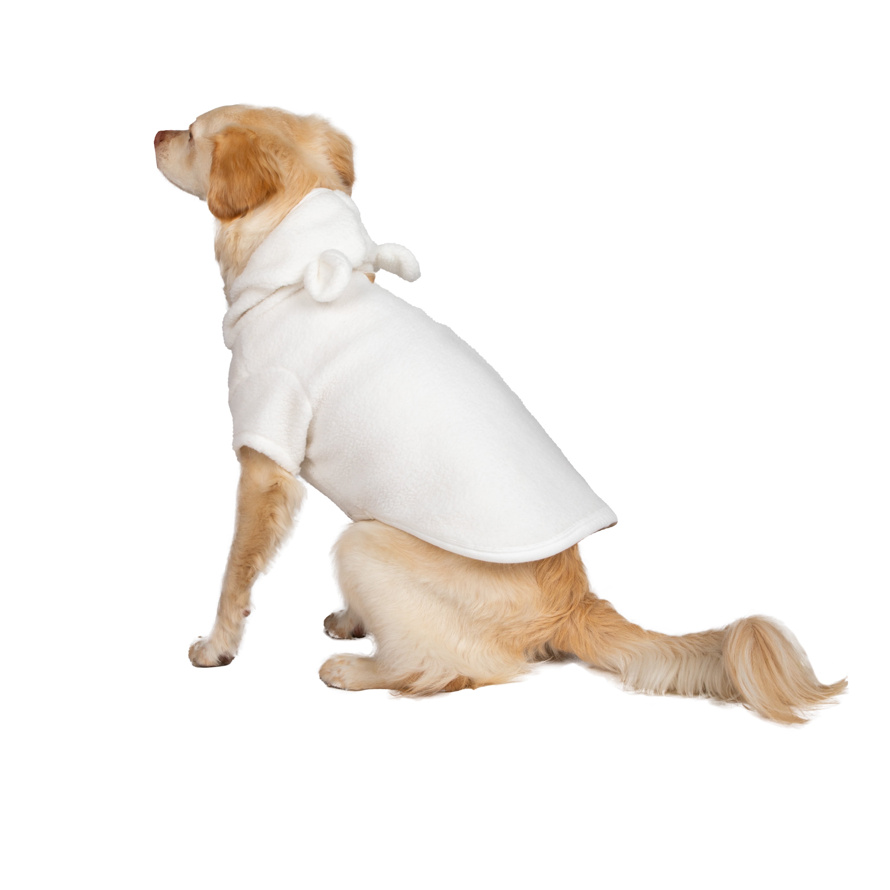 Gap Pet, Dog Clothes, Recycled White Sherpa Bear Ear Pet Hoodie ...