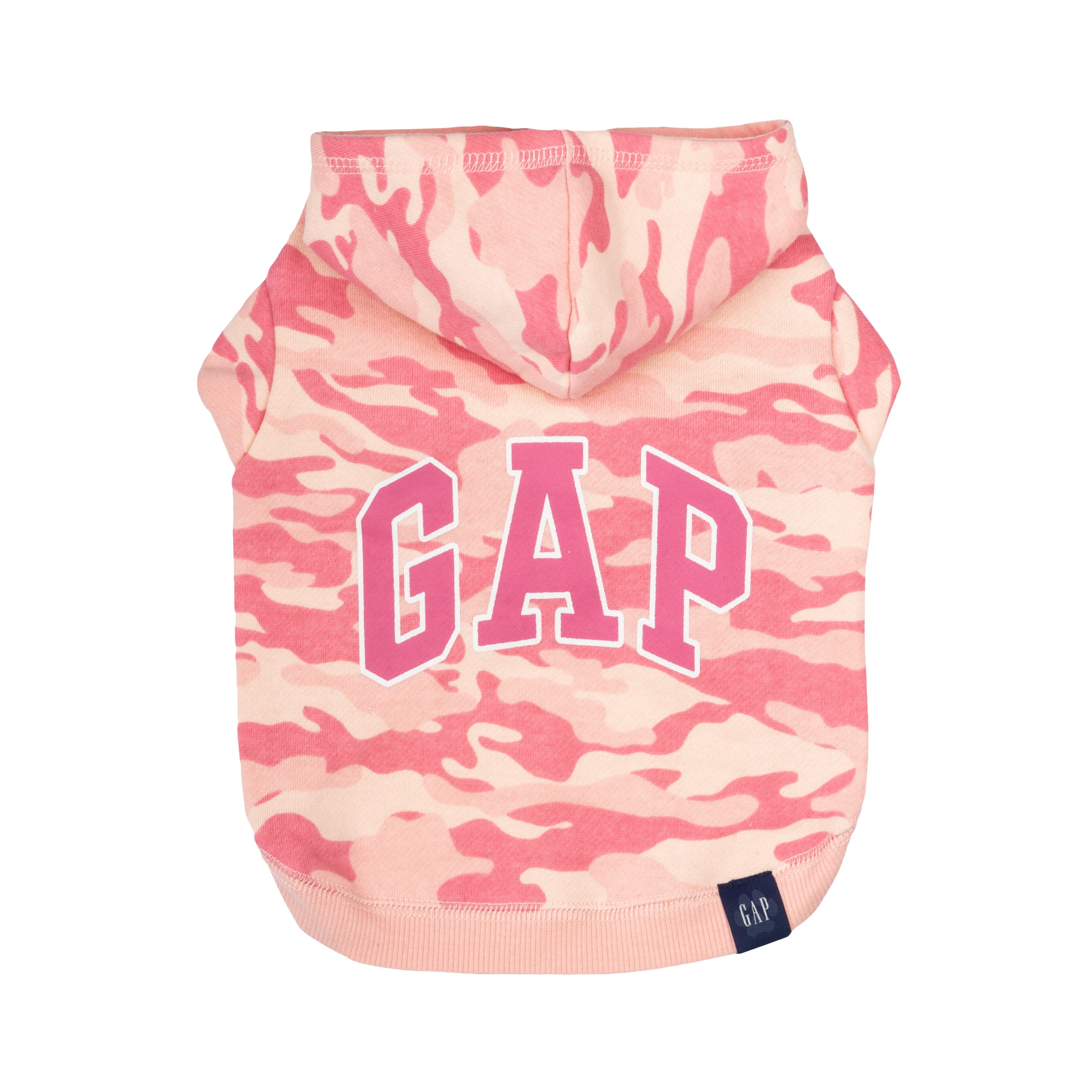 Gap Pet Dog and Cat Clothes, Classic Gap Logo Camo Pet Hoodie, Pink ...