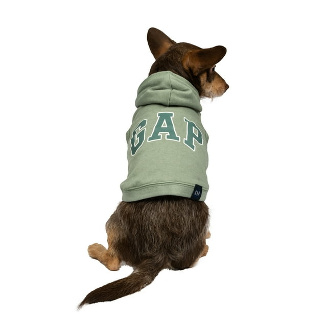 Gap Pet, Dog and Cat Clothes, Classic Logo Gap Pet Hoodie, Green ...