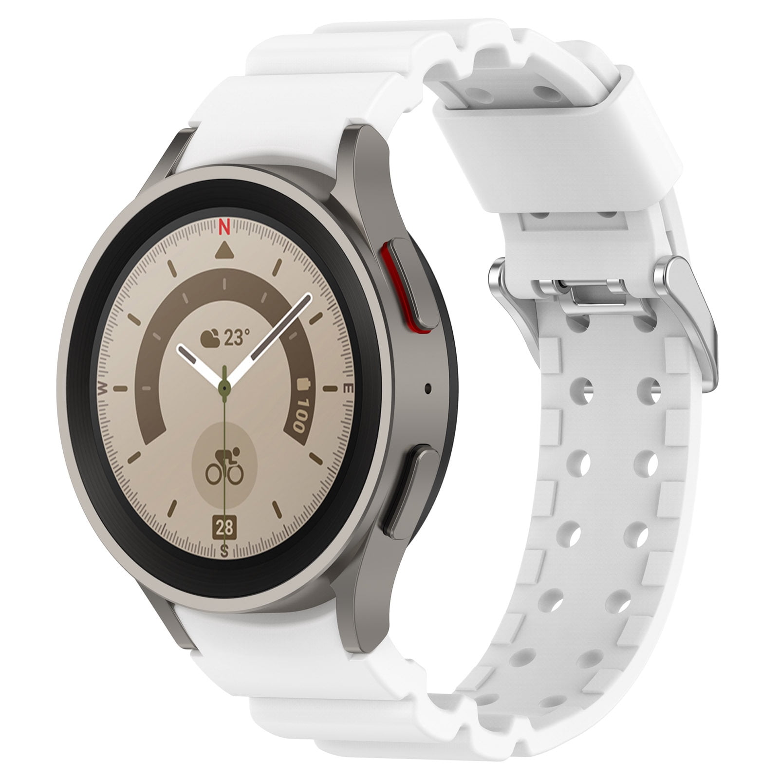 No Gap Silicone Watch Band Compatible with Samsung Galaxy Watch 7/6/5/4 ...
