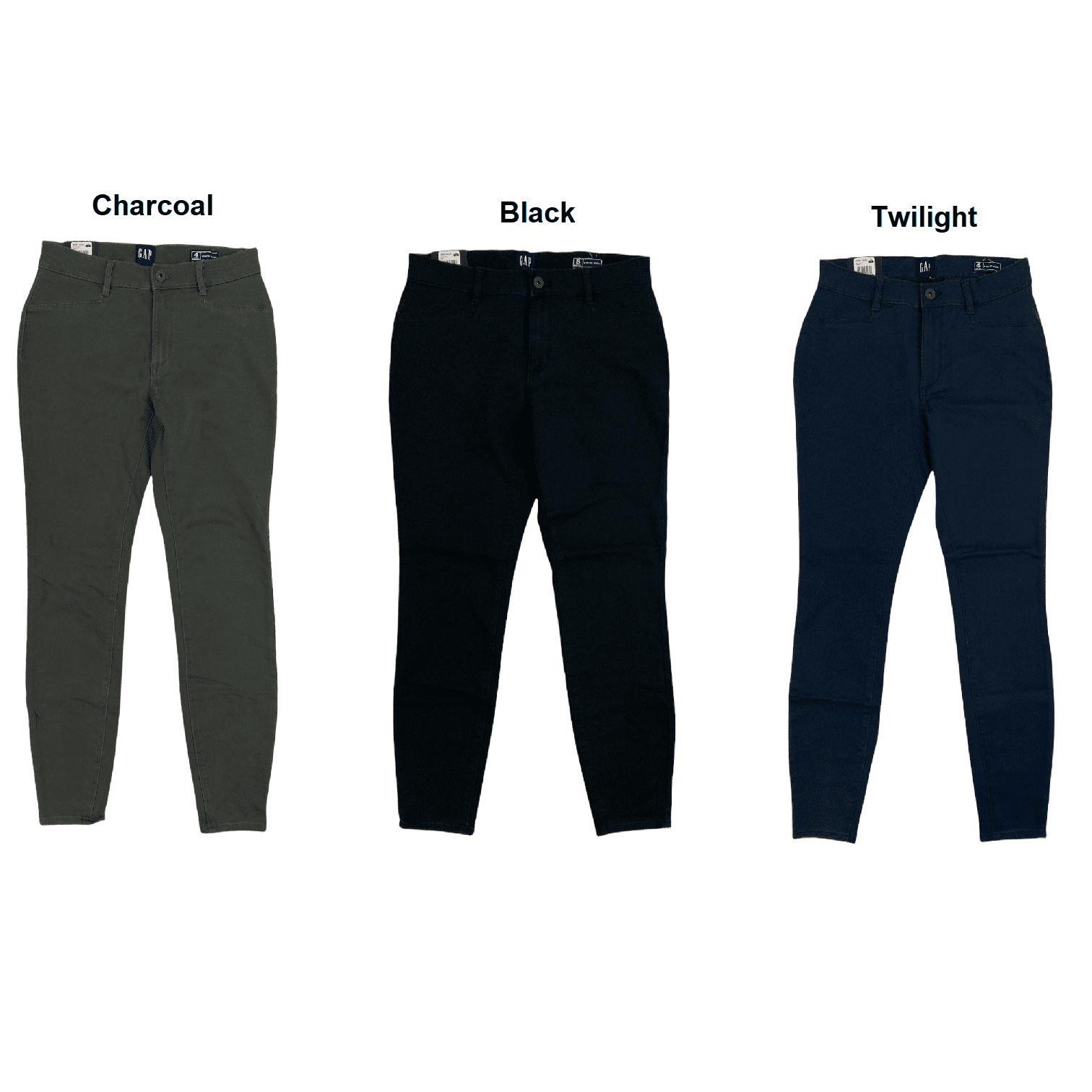 Gap Women's Mid-Rise Stretch Skinny Casual Button Closure Pants ...