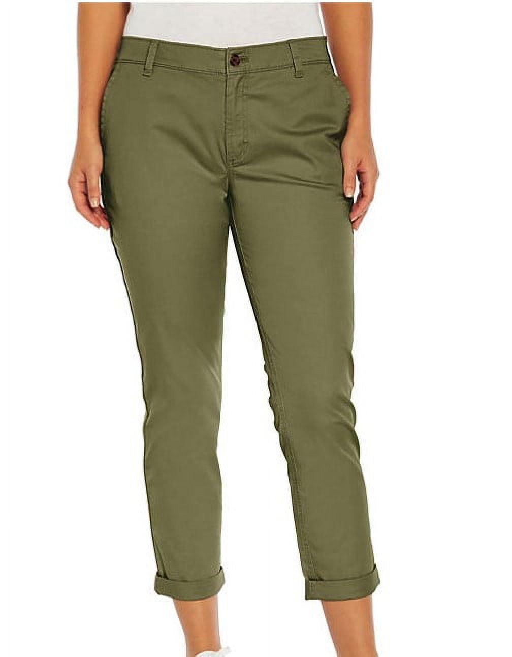 Gap Women's Relaxed Girlfriend Stretchy Slacks Cuffed Twill Pant ...