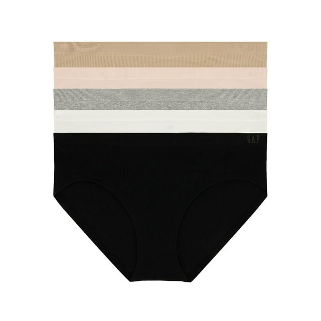 GapBody Ladies 5pk Seamless Bikini Hipster Underwear XL - Walmart.com