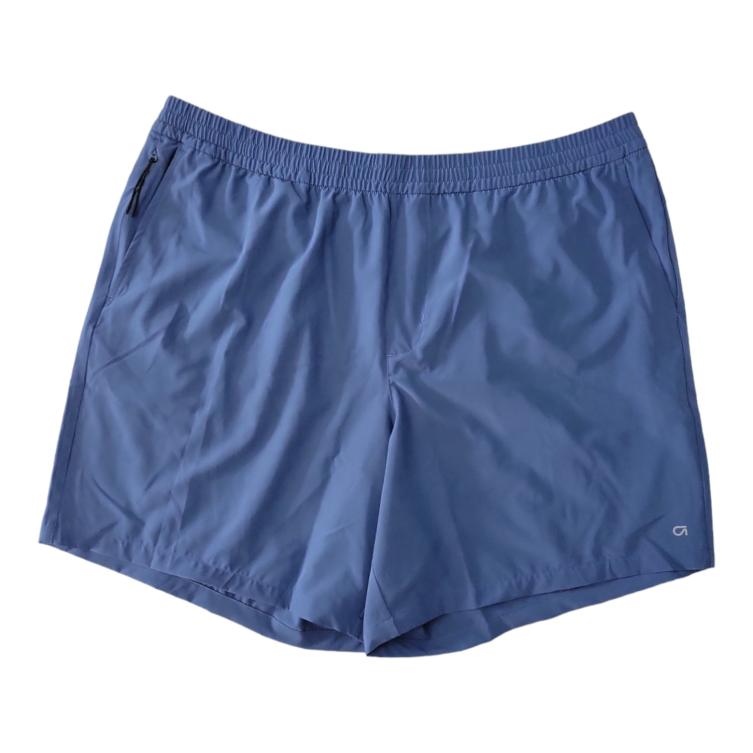 GapFit Men's Moisture Wicking Quick Dry Secure Zipper Pocket Movement Short (Bijou Blue, XS ...