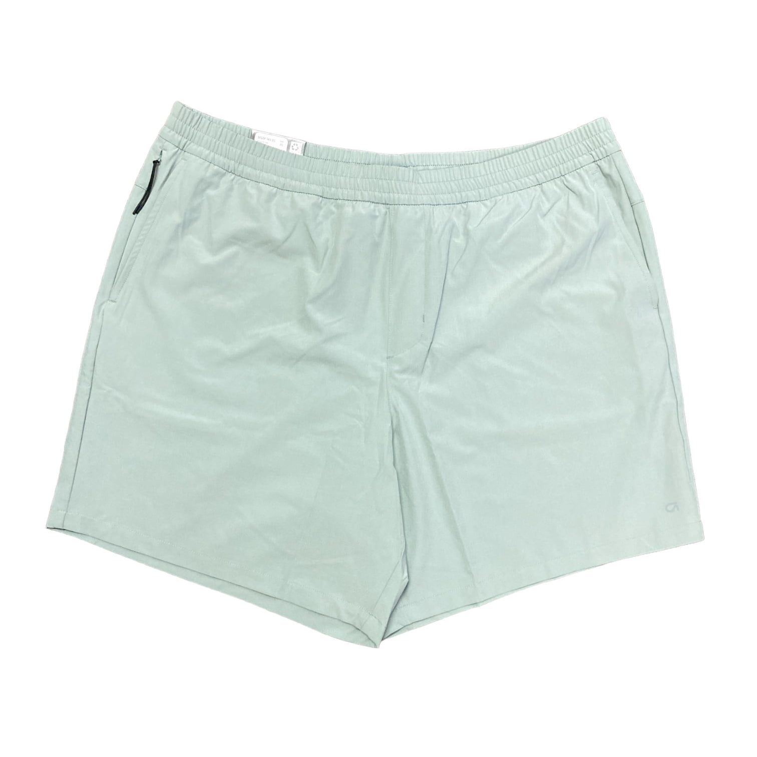 GapFit Men's Moisture Wicking Quick Dry Secure Zipper Pocket Movement Short (Jade, XXL ...