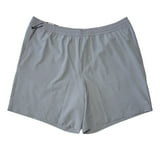 GapFit Men's Moisture Wicking Quick Dry Secure Zipper Pocket Movement Short (Ultimate Grey, XL ...