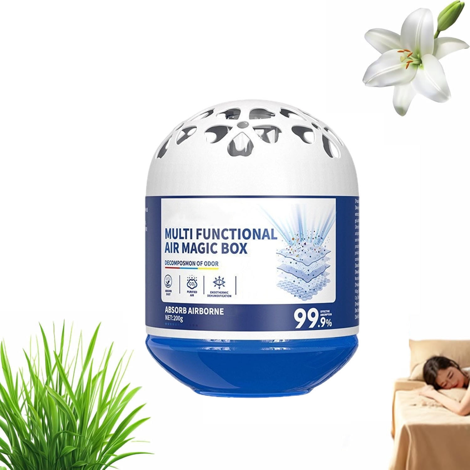 Gaqring Air Purifying Magical Box, Long-Lasting Odor Absorber for Home ...