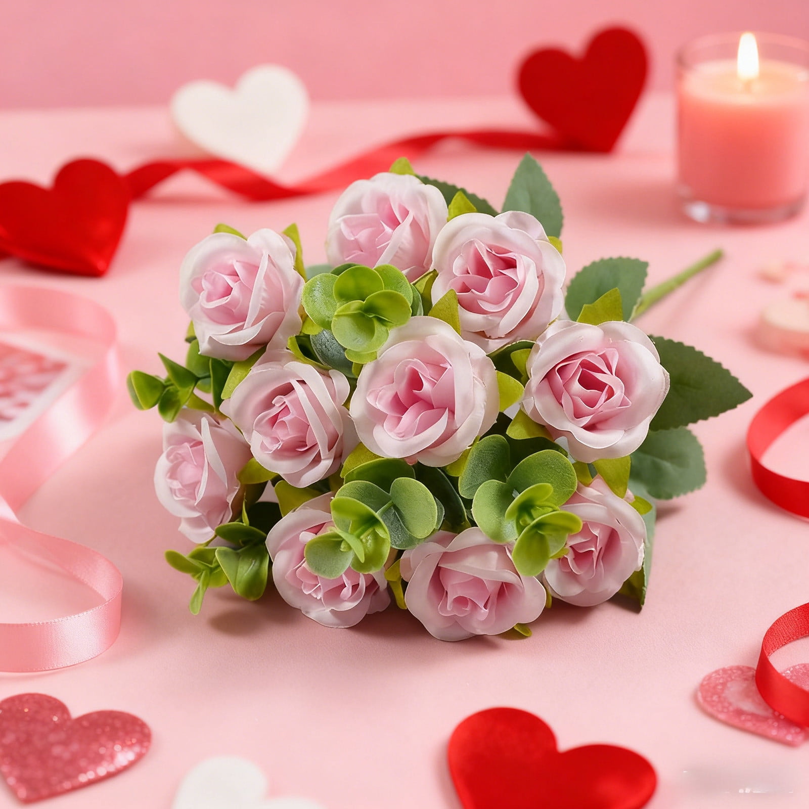 Gaqring Artificial Flowers Bouquets, Fake Wedding Bouquets for ...