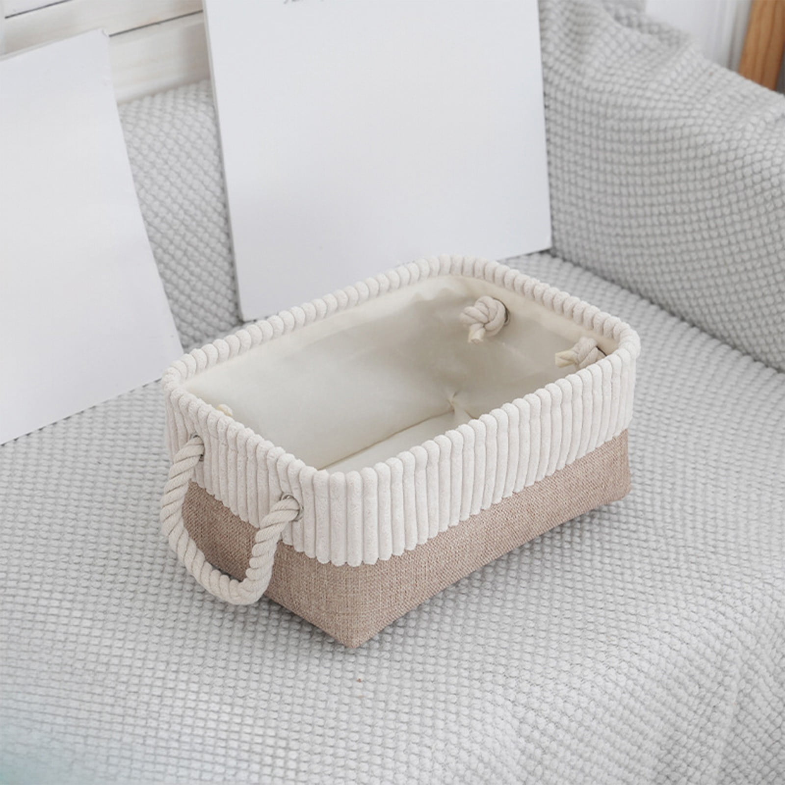 Gaqring Foldable Storage Basket, Fabric Storage Basket with Handles ...