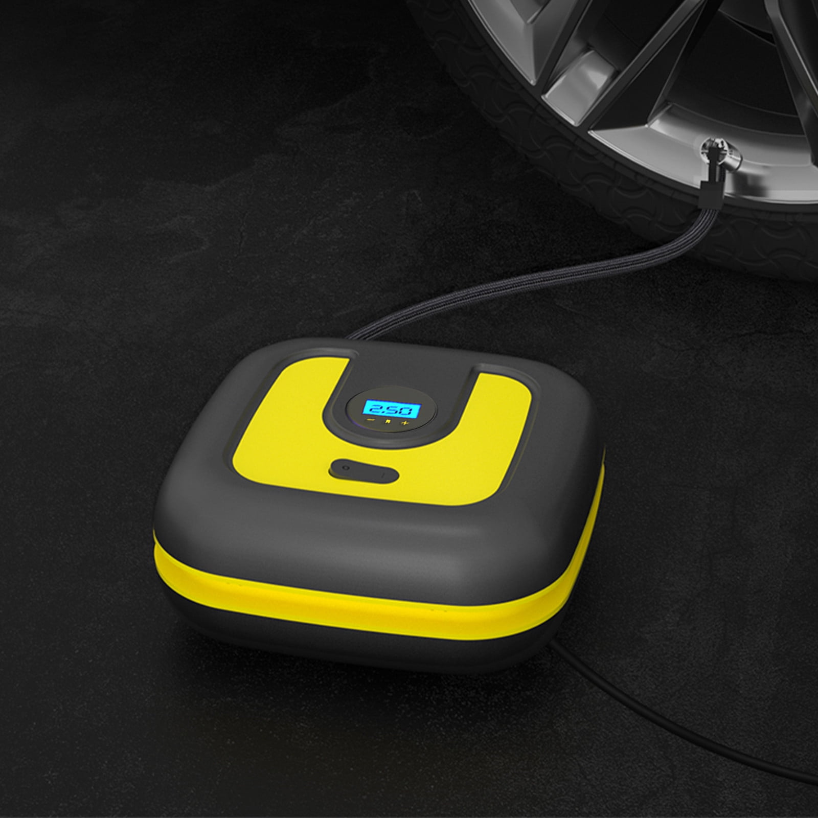 Gaqring Inflador de neumáticos bomba portátil de compresión de neumáticos de automóviles bomba ...