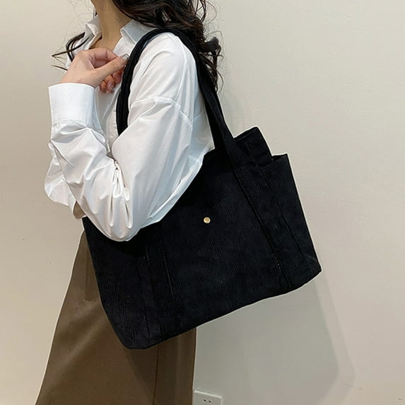 Gaqring Large Capacity Women's Canvas Tote Bag, Multi Pocket Shoulder ...