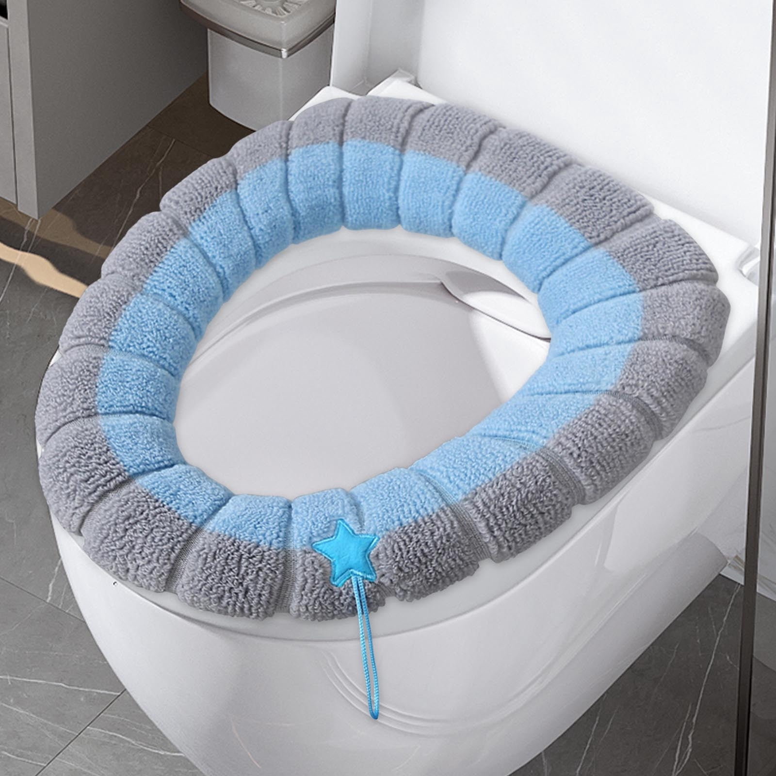 Gaqring Winter Toilet Seat Cover, Thickened Soft Knitted Toilet Ring ...