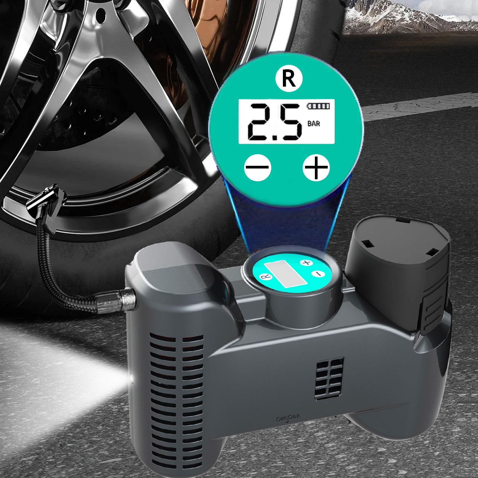 Gaqring Wireless Digital Display-convenient 12v Mini A-ir Pump High ...