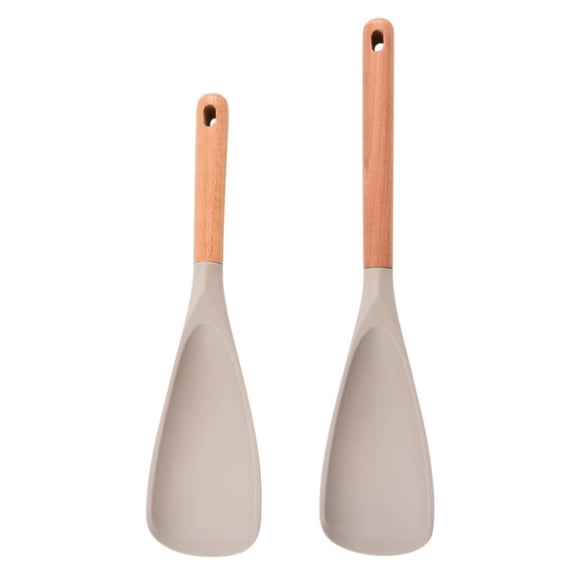Gaqring Wooden Cooking Spoon for Nonstick Cookware, Safe Mixing Scrape ...