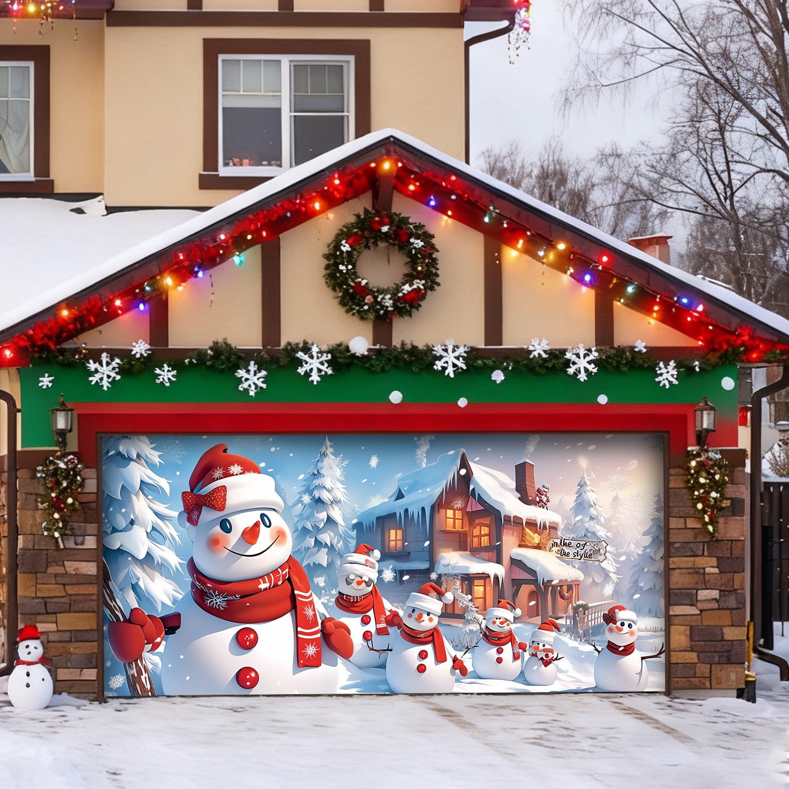 Garage Banner for Holiday Decorations, Eye Catching Seasonal Banners ...