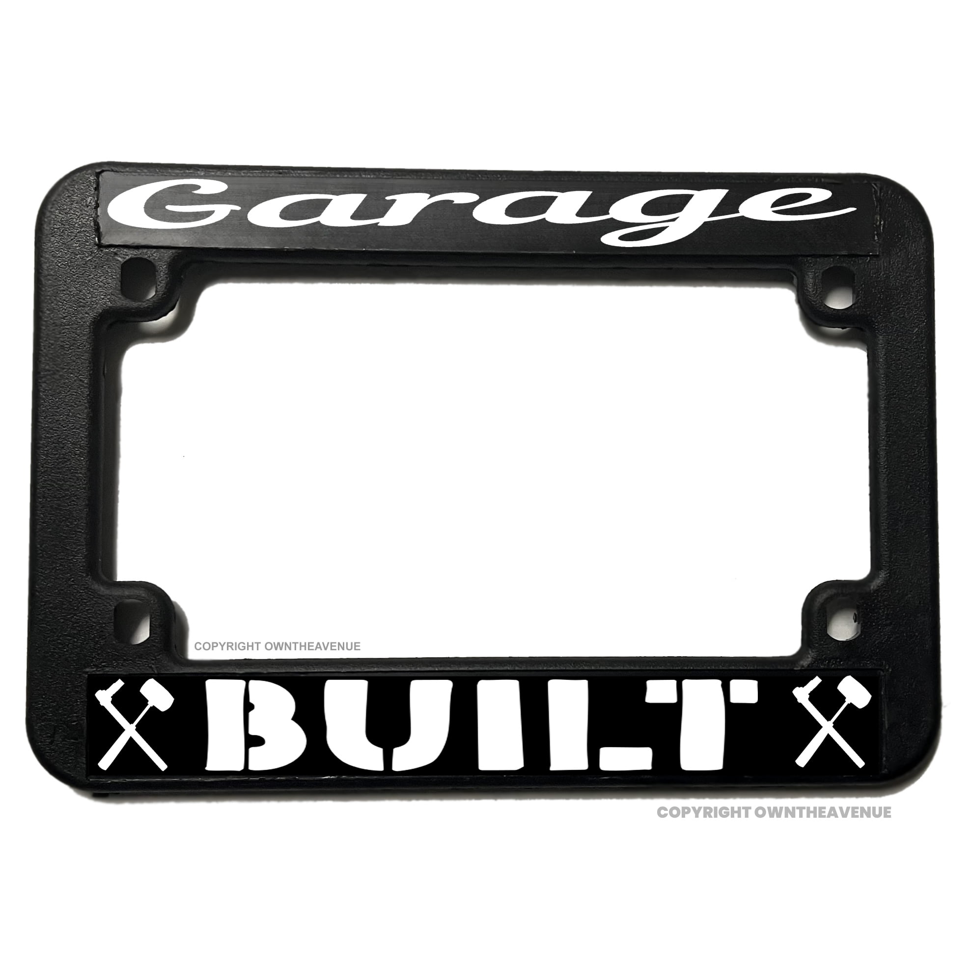 Garage Built Mechanic Racing Bopper Chopper Motorcycle License Plate ...