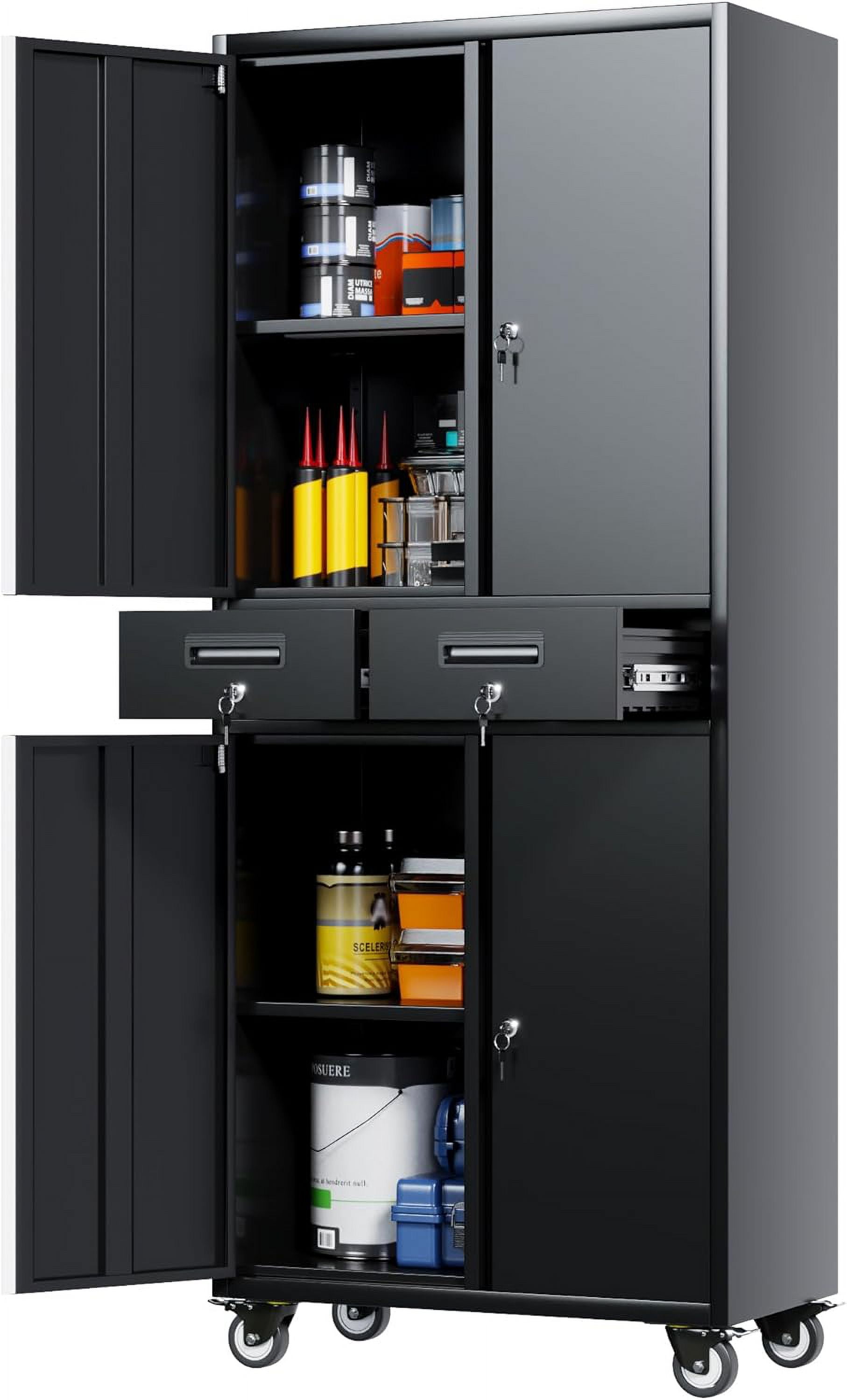 Garage Cabinet with Locking Doors,71