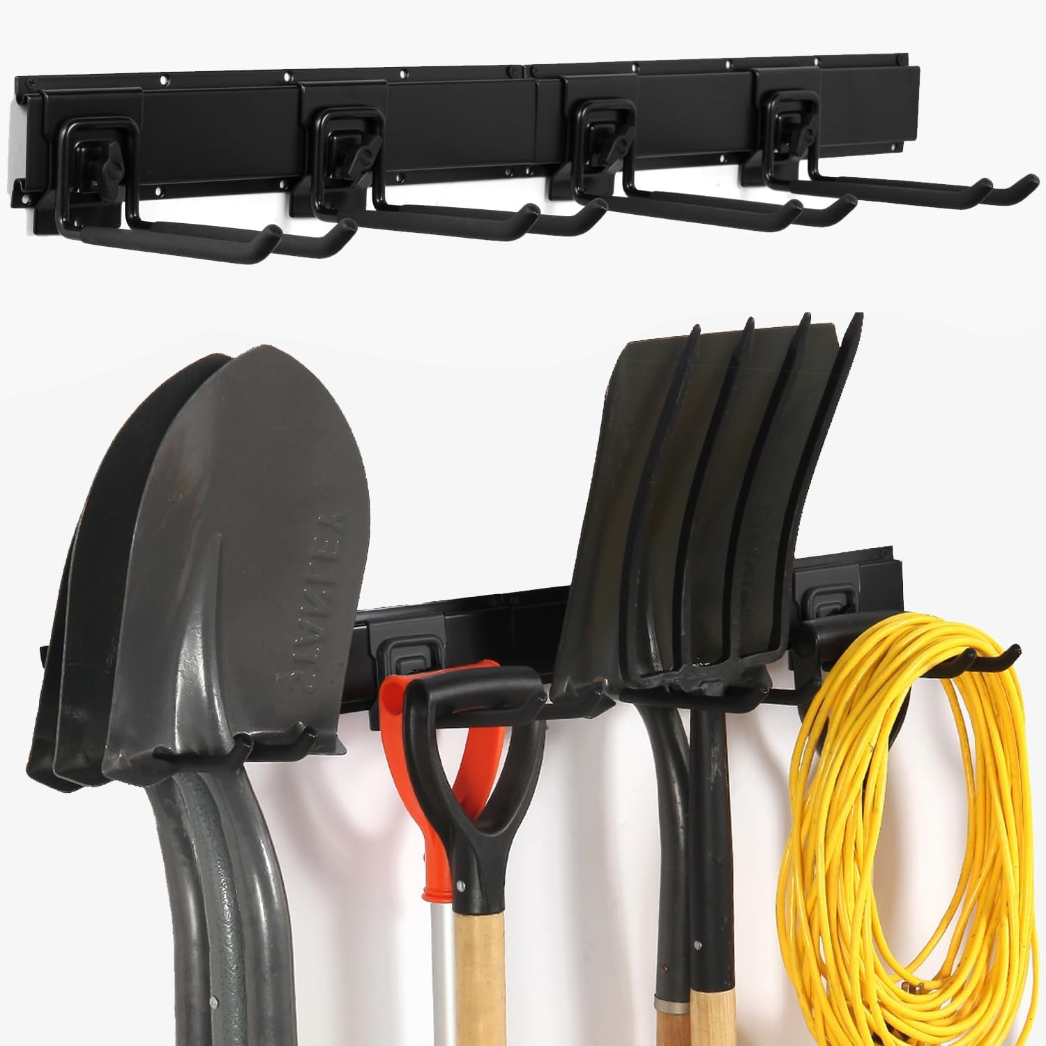 Garage Clamping Garden Tool Organizer, Wall Mount Tool Holder Heavy ...