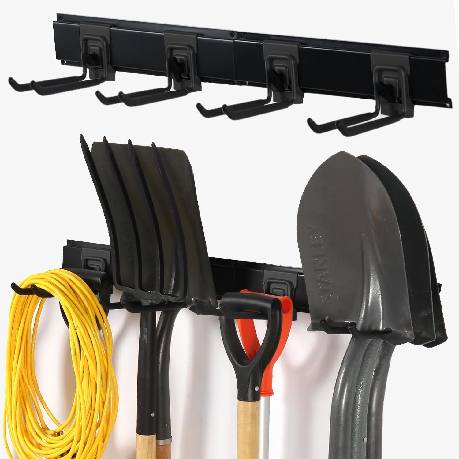 Garage Clamping Garden Tool Organizer, Wall Mount Tool Holder Heavy ...