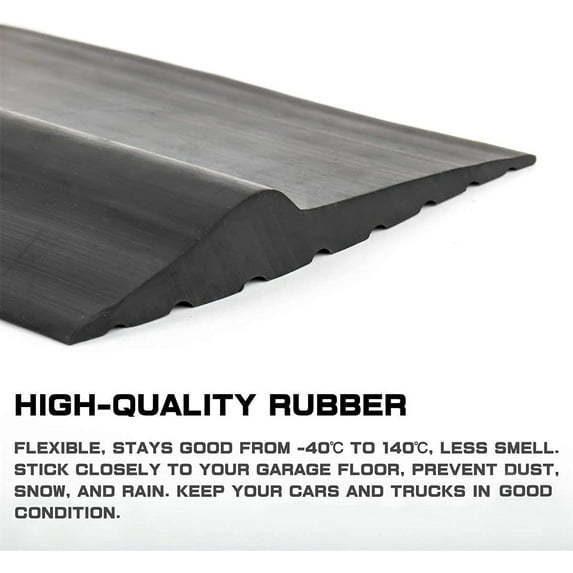 Garage Door Bottom Seal 20FT Rubber Threshold Strip, Heavy-Duty ...