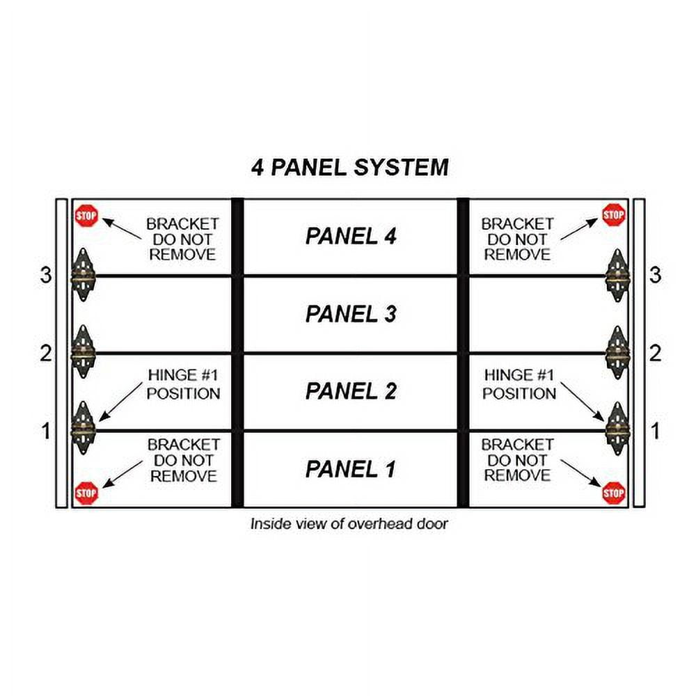 Garage Door Hinge Energy Saving Residential 4 Panel Door Self Seal ...