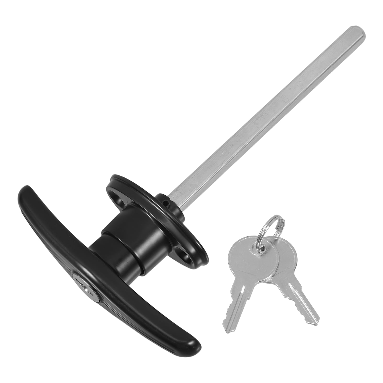 Garage Door Lock Keyed T Handle Hardware 1 Set Long Shaft Lock ...