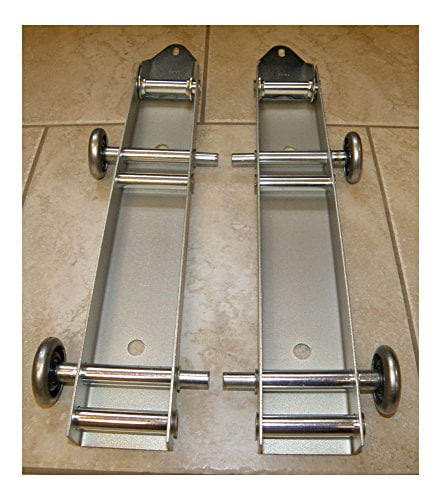 Garage Door Low Headroom Quick Turn Brackets with Steel Rollers - Pair ...