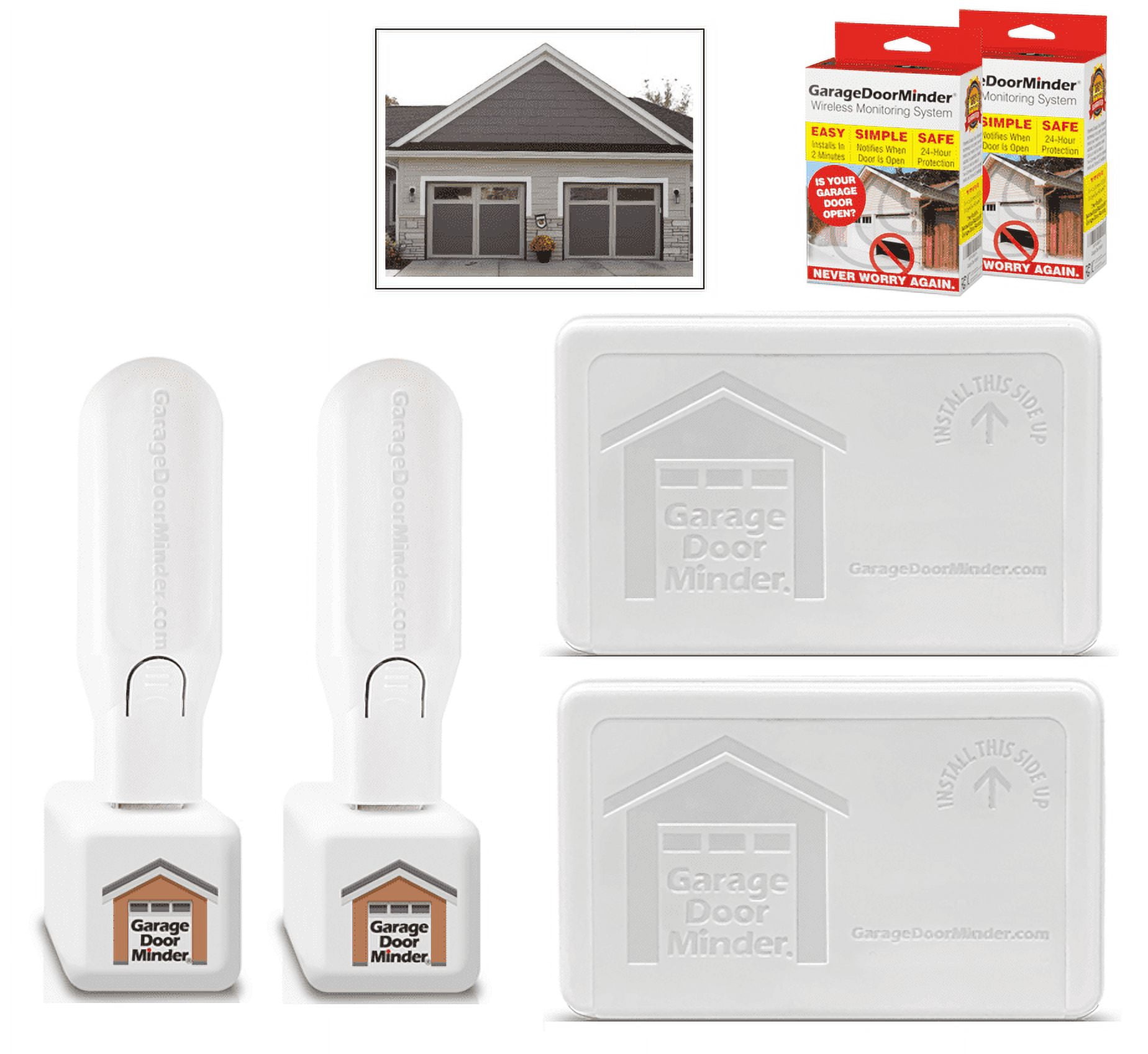 Garage Door Minder™ 2-Doors Wireless Opener Combo-Set, No Wifi, No ...
