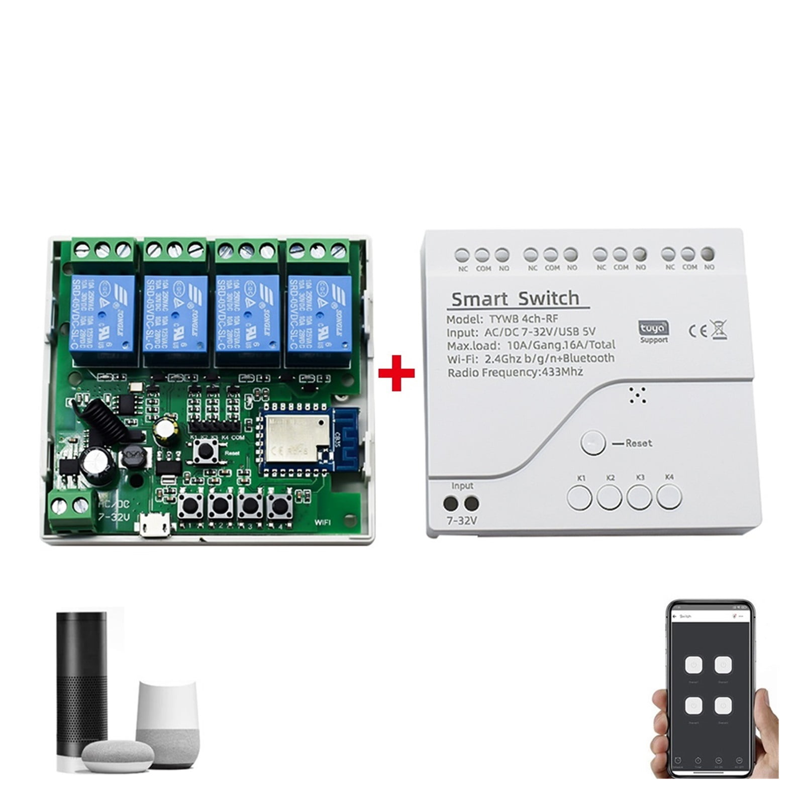 Garage Door Opener Controller Smart Switch On Off Relay Module Gate ...