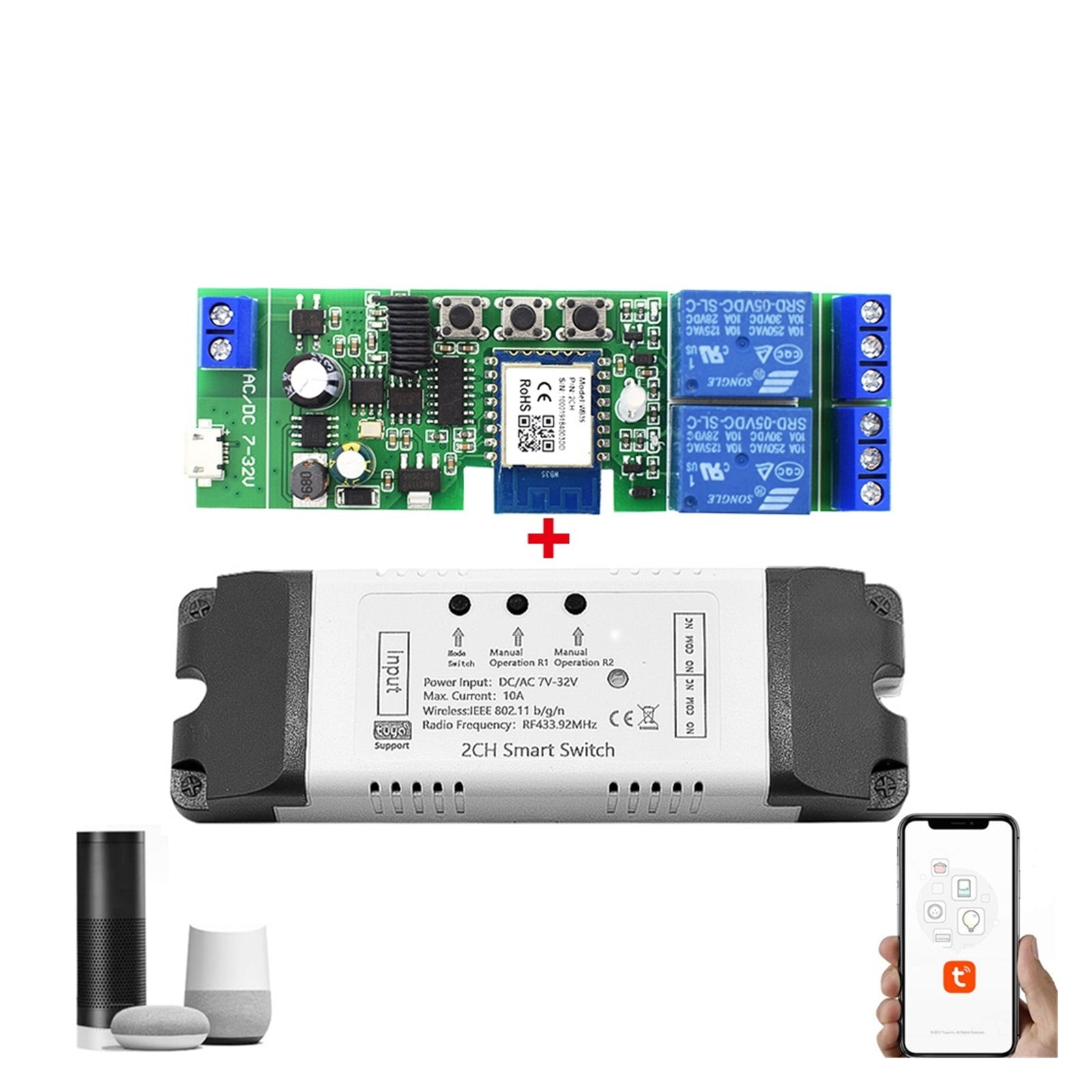 Garage Door Opener Controller Smart Switch On Off Relay Module Gate ...