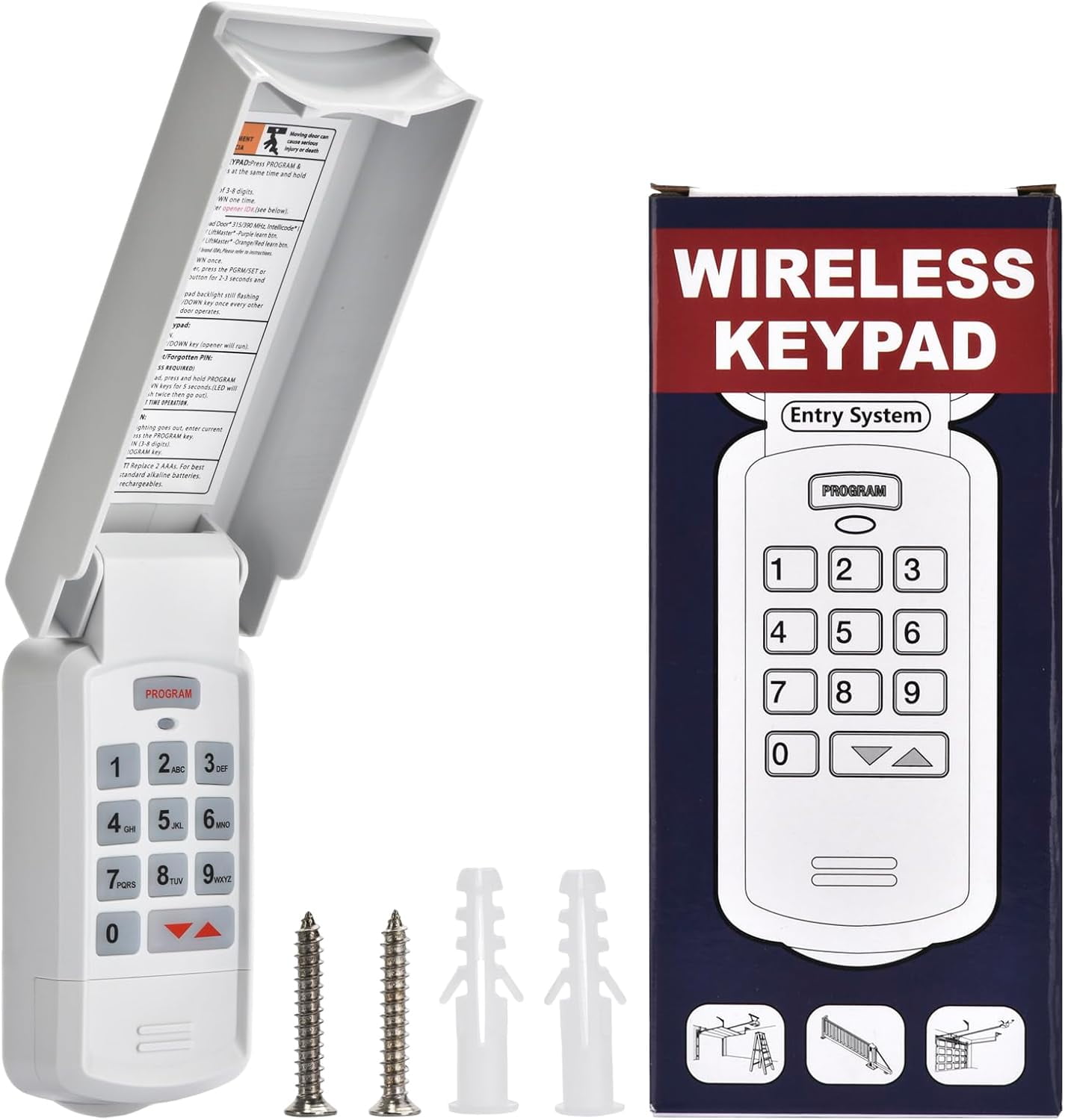 Garage Door Opener Keypad Replacement Compatible with All Intellicode ...