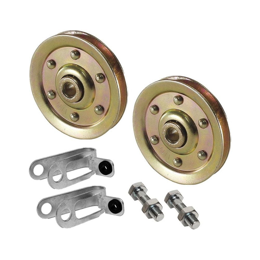 Garage Door Pulley 3" and Safety Cable Guide For Extension Springs (2 ...