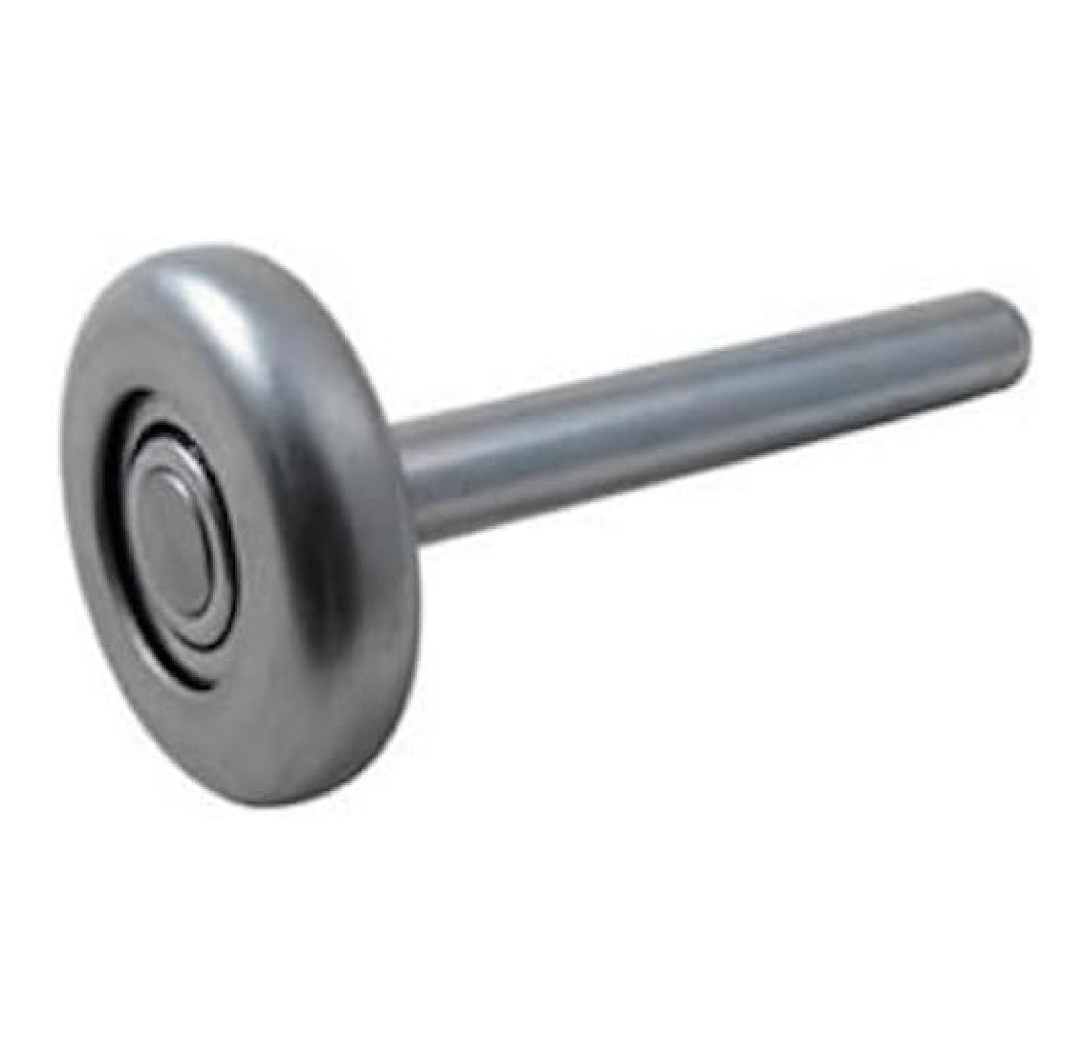 Garage Door Rollers 12 Pack - Steel Wheel with Bearings - 4'' Zinc Stem ...