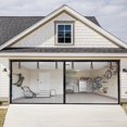 Garage Door Screen for 2 Car 16 x 7 ft, Magnetic Closure Garage Screen ...