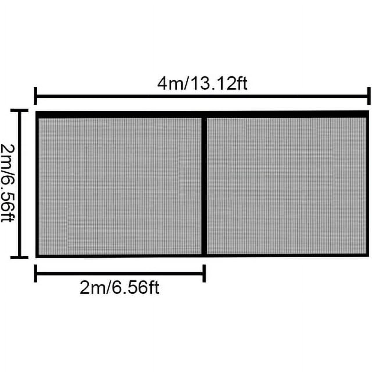 Garage Door Screen for 2 Car, Heavy Duty Garage Screen Mesh with ...