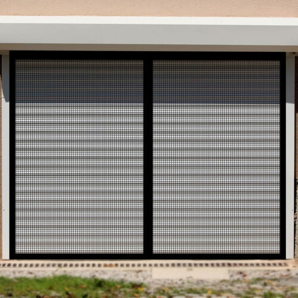 Garage Door Screen for Car Garage 10FTx8FT Fiberglass Magnetic Garage ...