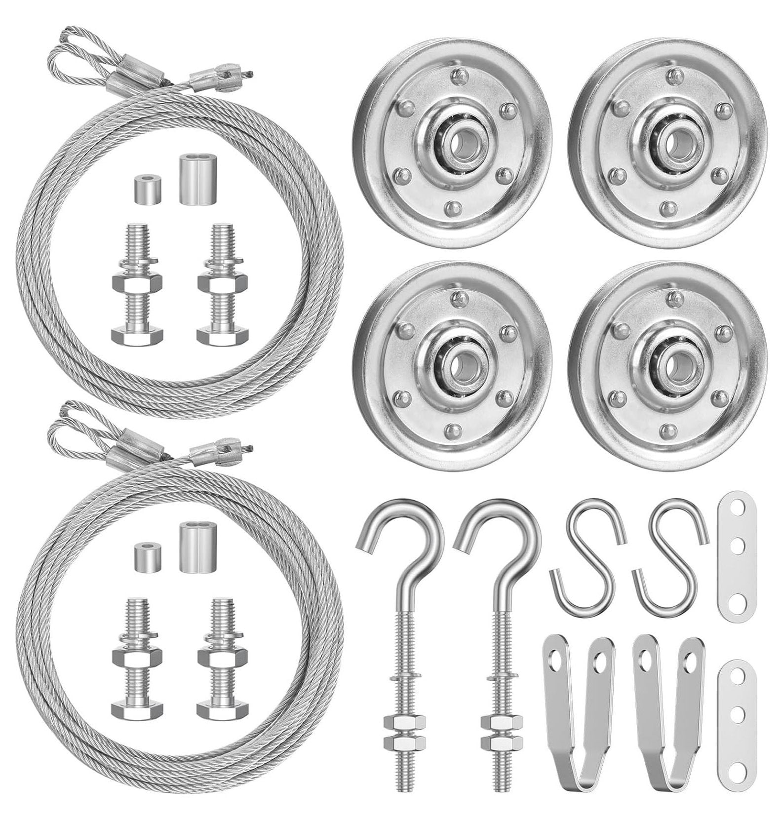 Garage Door Spring Conversion Kit - Garage Door Cable Pulley Including ...