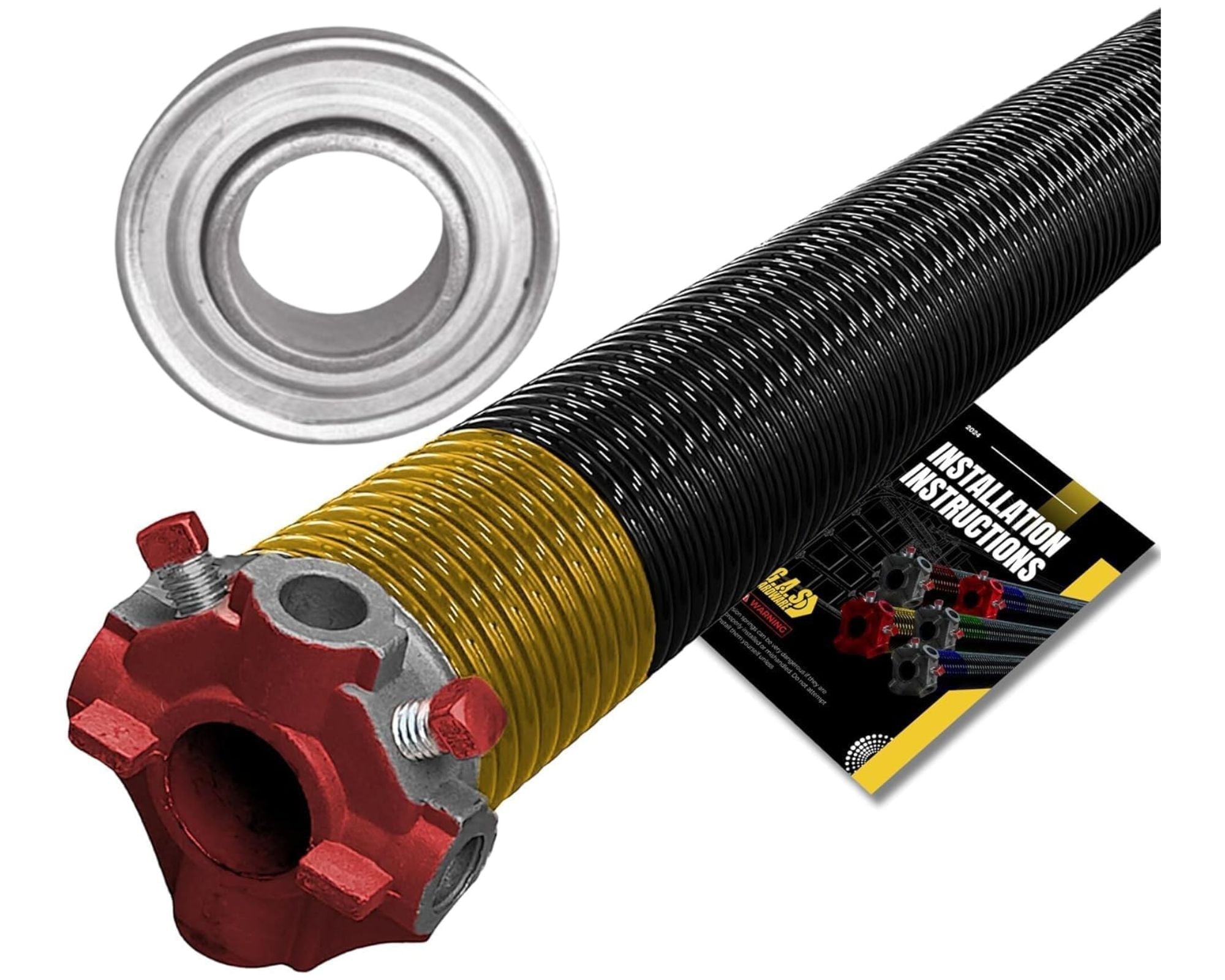 Garage Door Torsion Spring 250x2x26 | Fix and Replace Springs for 7-8 ...