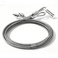 Garage Door Torsion Spring Cables (2 Pack) - 8.6 ft x 1/8" Galvanized ...