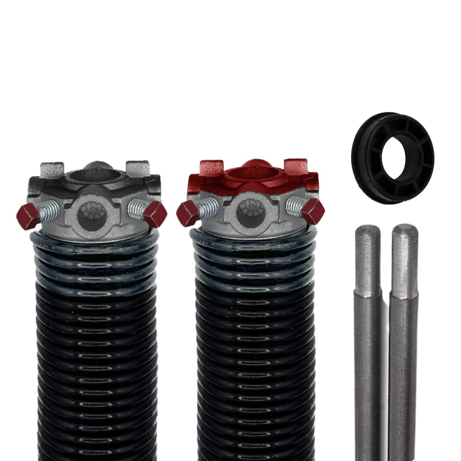 Garage Door Torsion Springs (218 x 1.75 x 28) - Pair | 1" Nylon Bushing ...