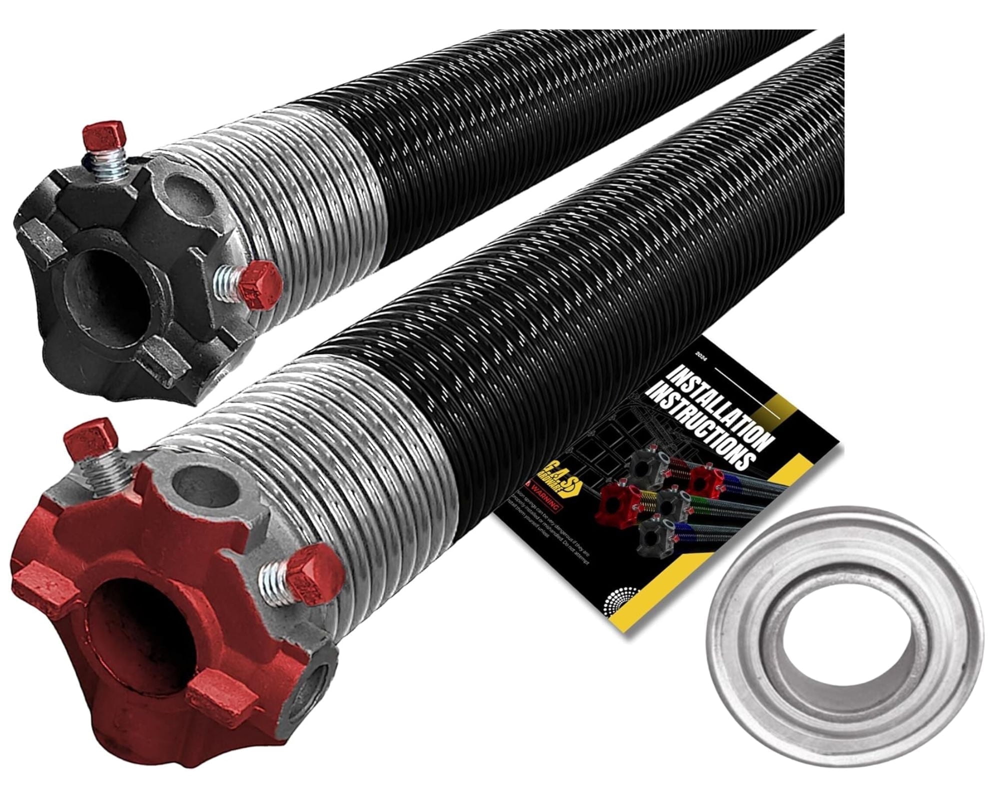 Garage Door Torsion Springs (218 x 1.75 x 33) - Pair | 1" ID Steel ...