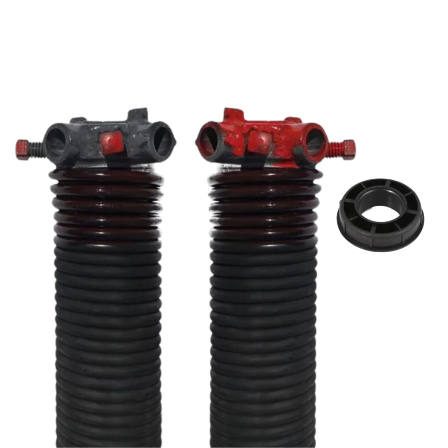 Garage Door Torsion Springs (234x2x25) - Pair | 1 Nylon Bushing | Left ...