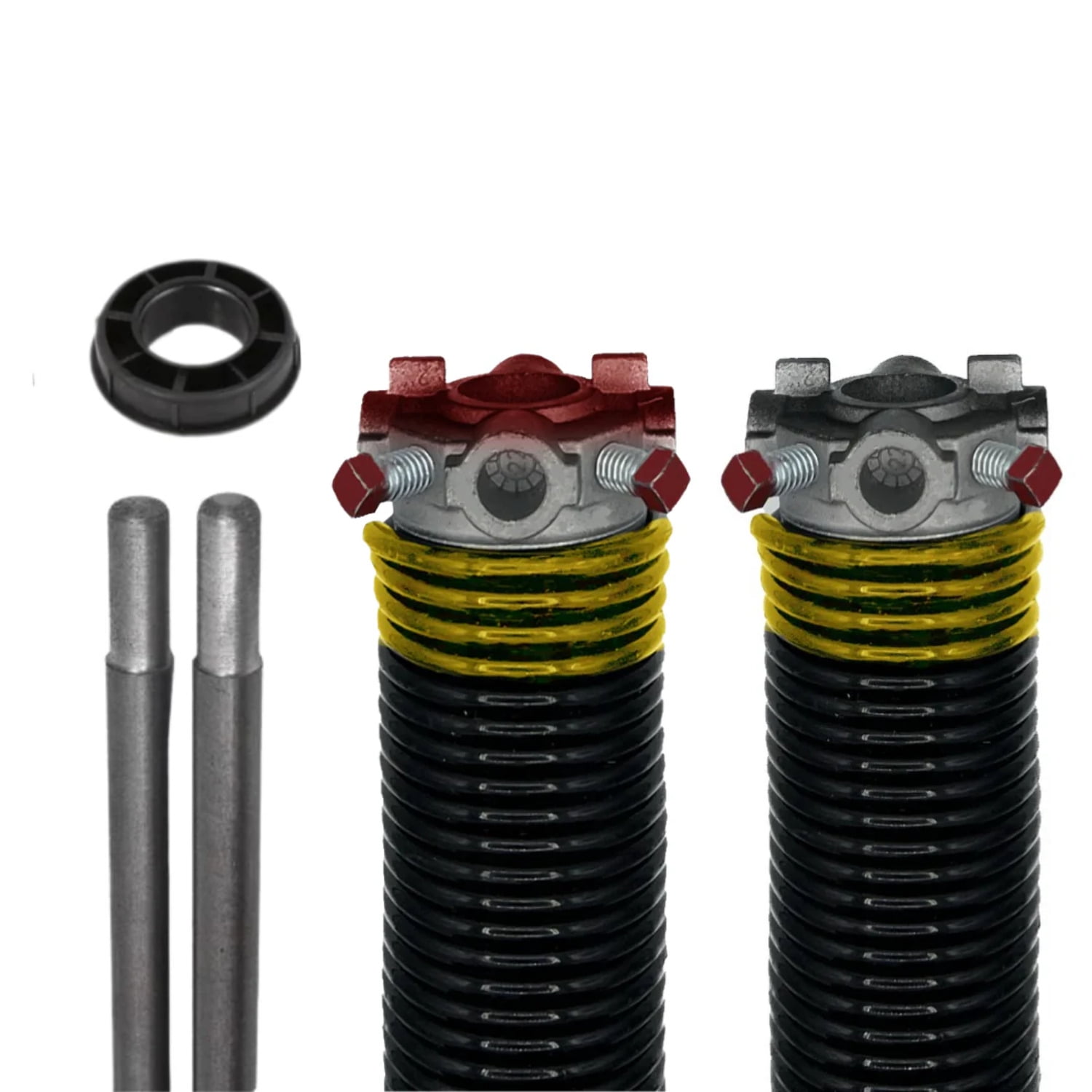 Garage Door Torsion Springs (250 x 1.75 x 35) - Pair | 1" Nylon Bushing ...