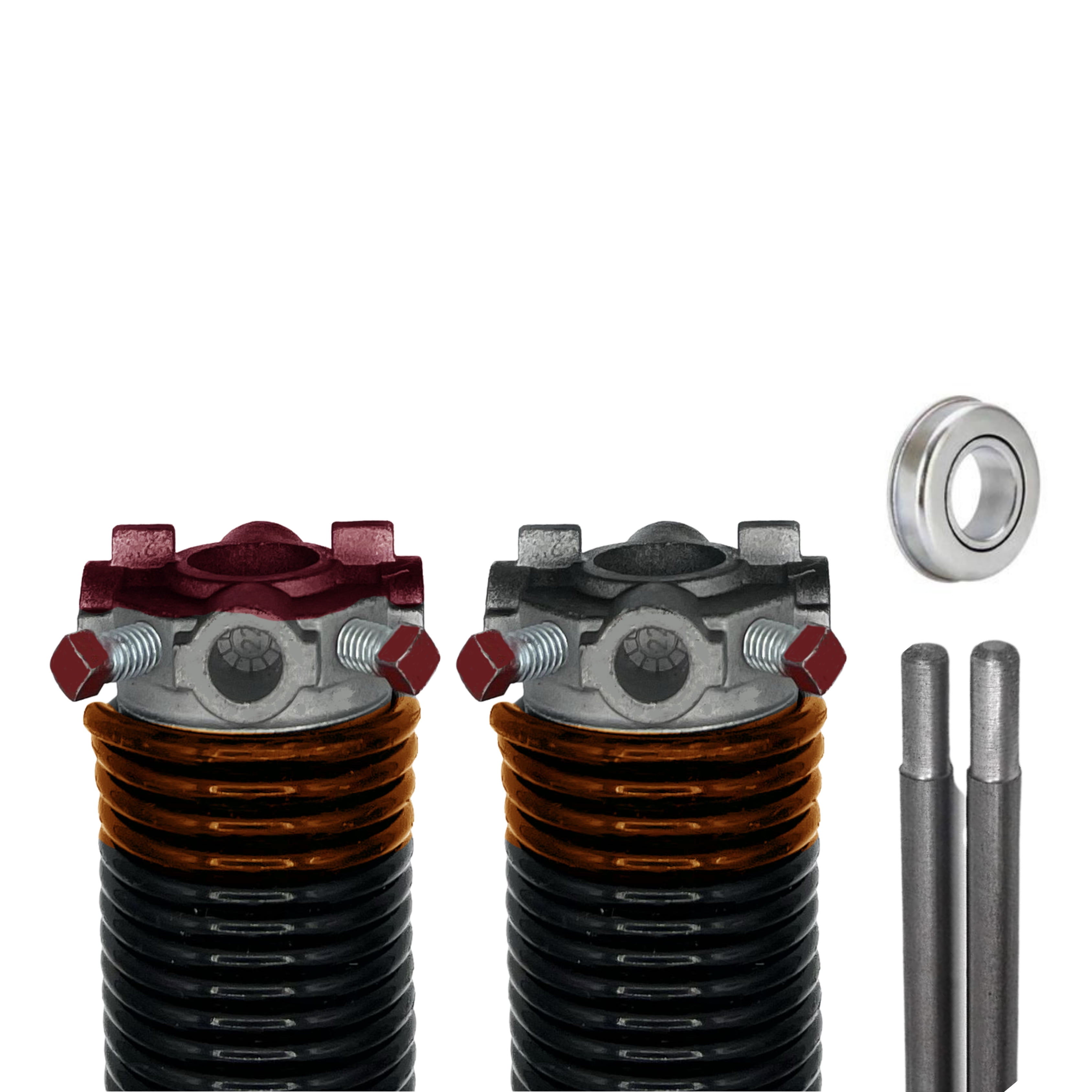 Garage Door Torsion Springs (273 x 2 x 36) - Pair | 1" Steel Bearing ...
