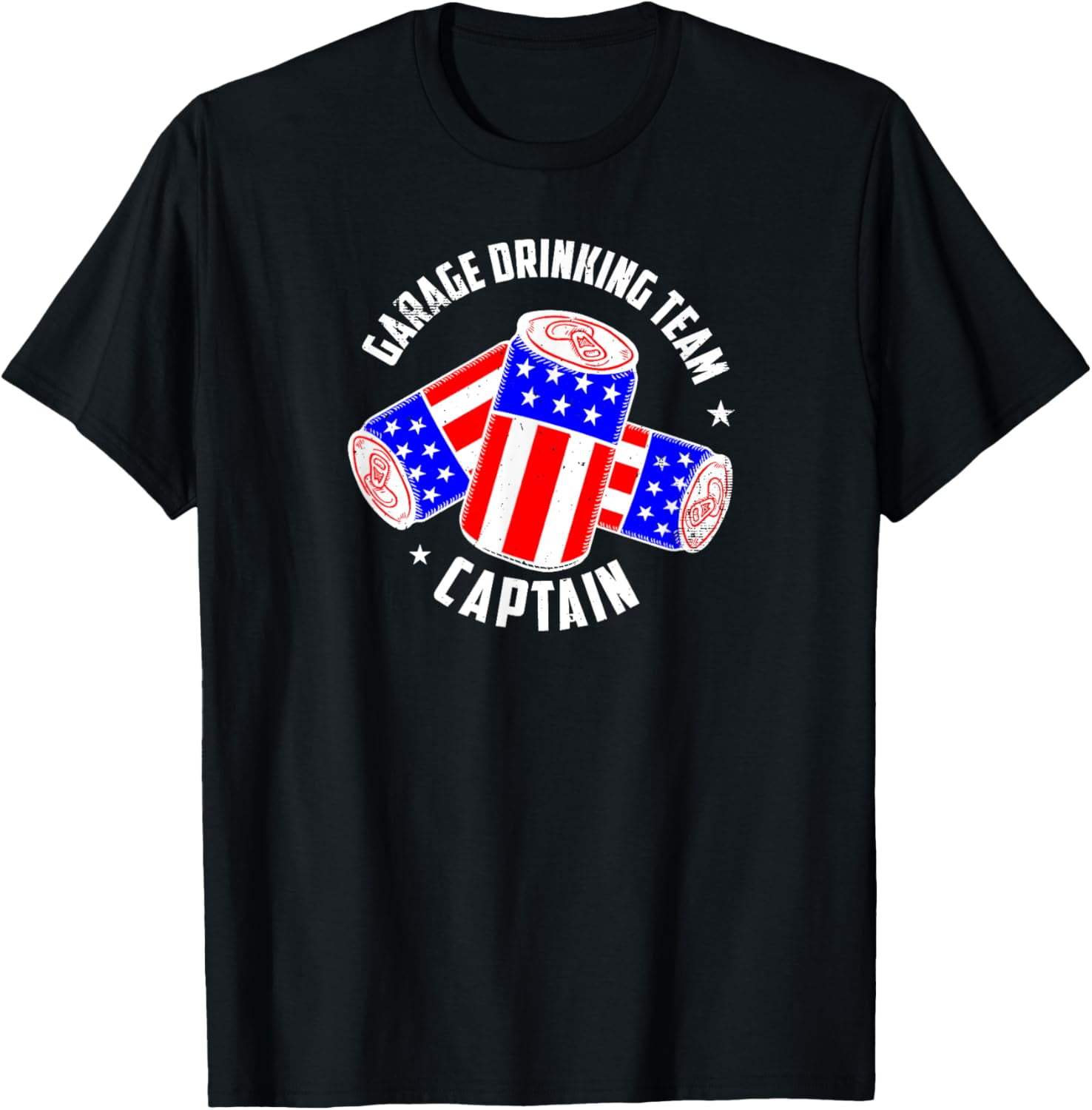 Garage Drinking Team Captain-Logo Style Car Mechanic T-Shirt - Walmart.com